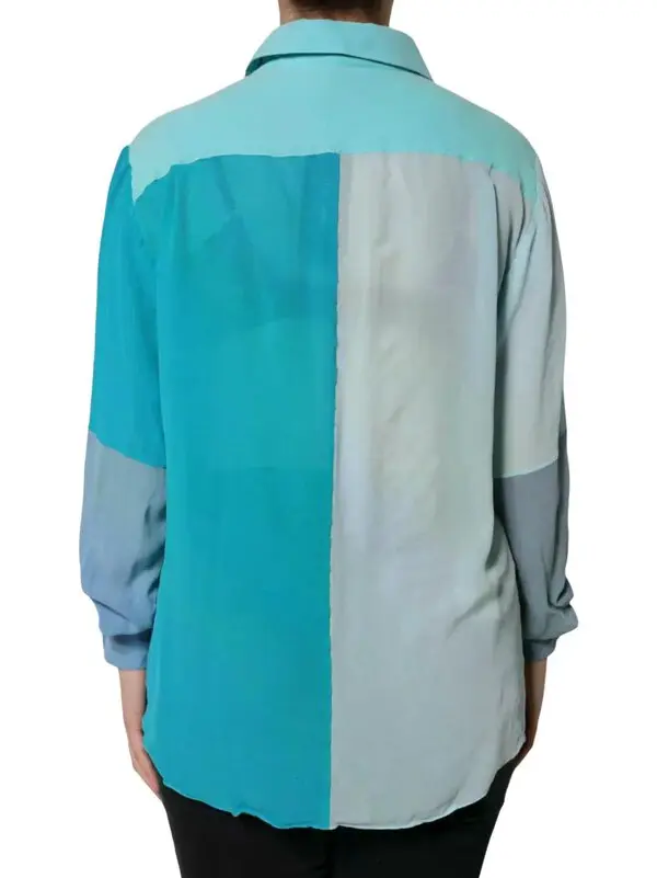 Dolce & Gabbana Colour-block Button-up Shirt - Blue