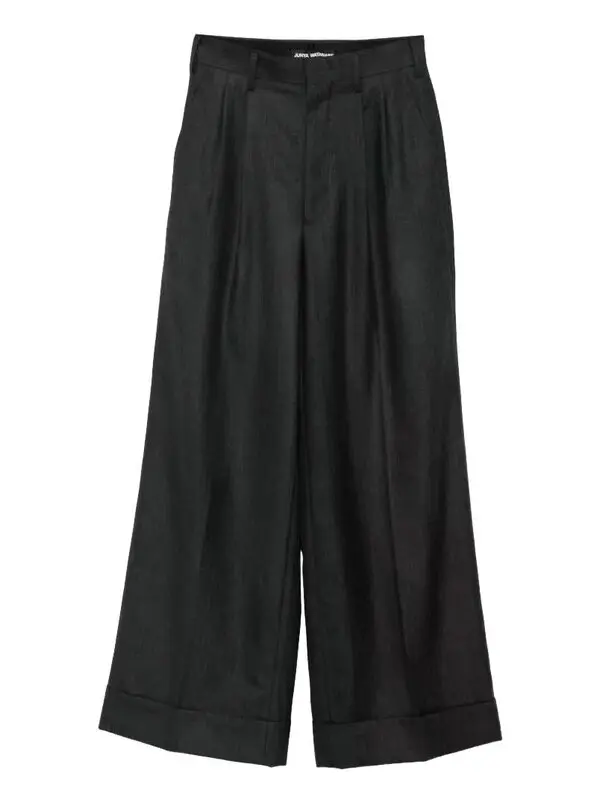 Junya Watanabe Pinstripe Wide-leg Trousers - Grey