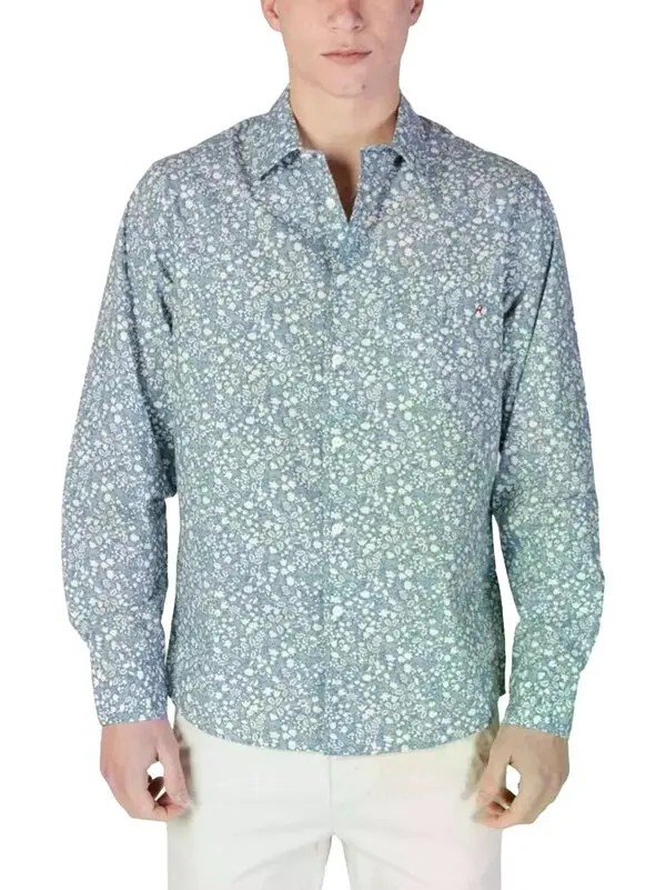 REPLAY Floral-print Shirt - Blue