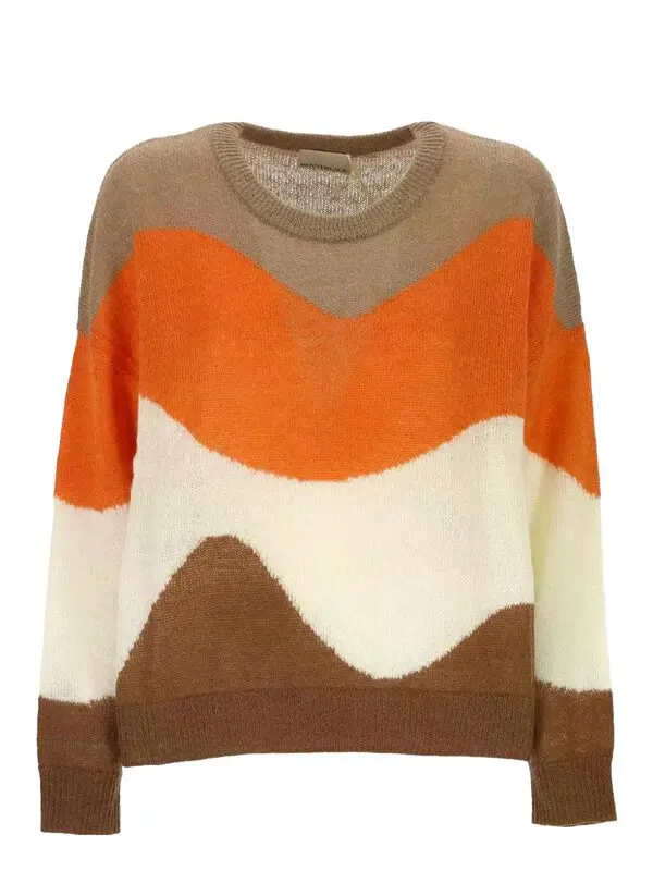 PENNYBLACK Wave-pattern Sweater - Neutrals