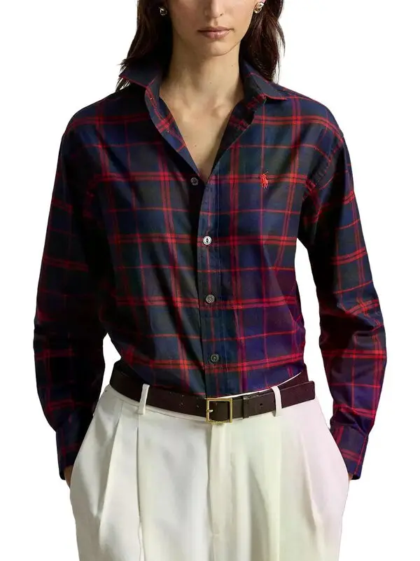 Polo Ralph Lauren Tartan-print Button-down Shirt - Blue
