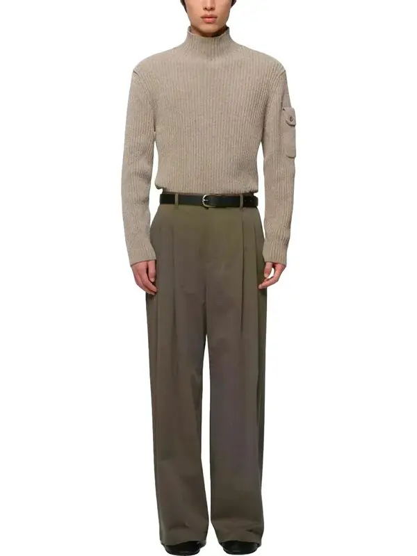 AMOMENTO Ribbed Velvet-knit Sweater - Neutrals