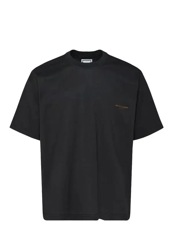 WOOYOUNGMI Back Seasonal -print T-shirt - Black