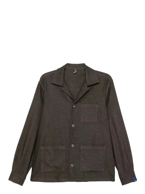 SANTANIELLO Mirta Buttoned Jacket - Brown
