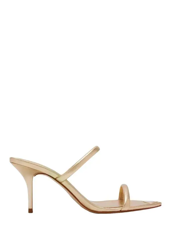 Schutz Metallic Pointed-toe Heeled Sandals - Gold