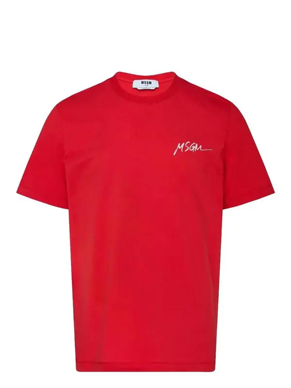 MSGM Logo T-shirt - Red