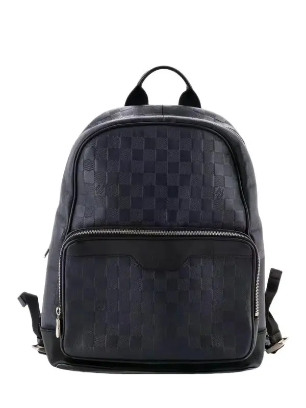 LOUIS VUITTON Campus Damier Infini Leather Backpack - Blue