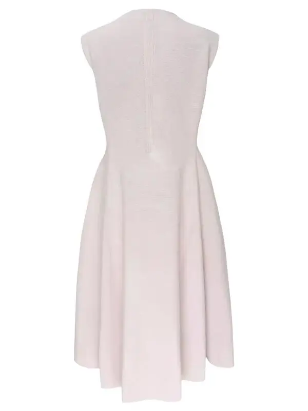 CFCL Milan Ribbed-knit Flared Midi Dress - Neutrals