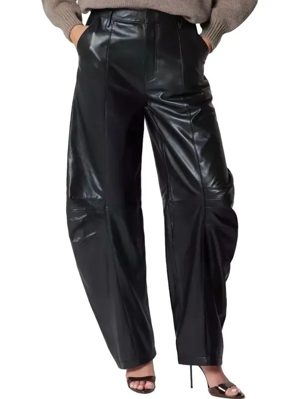 ROTATE BY BIRGER CHRISTENSEN Leather Cargo Pants - Black