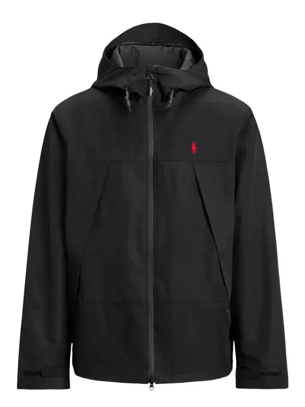Polo Ralph Lauren Logo-embroidered Hooded Jacket - Black