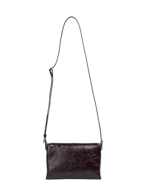 WANDLER Ida Trio Crinkled-leather Mini Shoulder Bag - Red