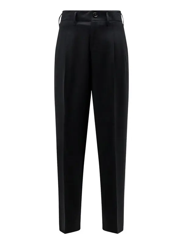 AMI Paris Virgin Wool Trousers - Black