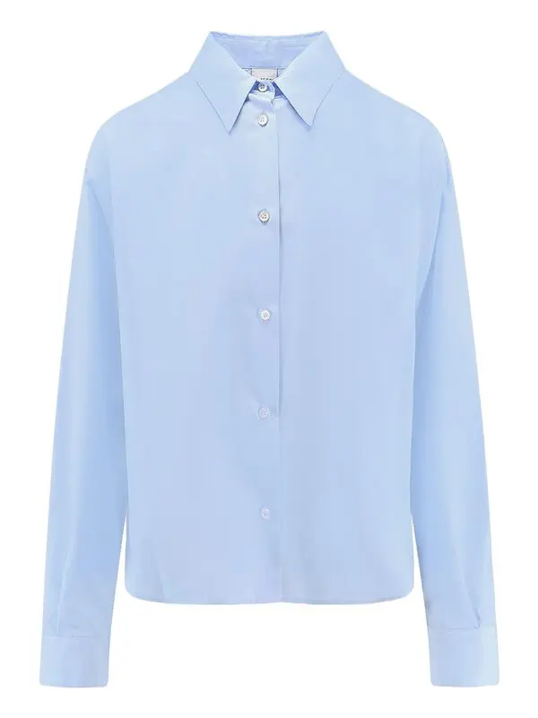 Aspesi Relaxed Fit Cotton Shirt - Blue