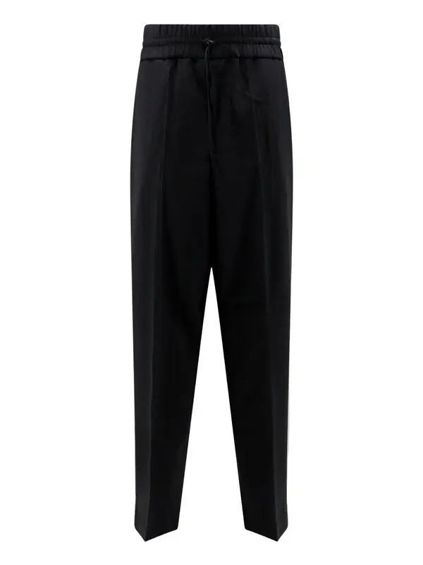 AMI Paris Virgin Wool Trousers - Black