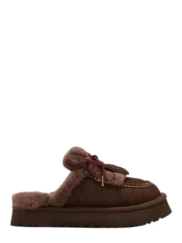 UGG Disquette Heritage Platform Slippers - Brown