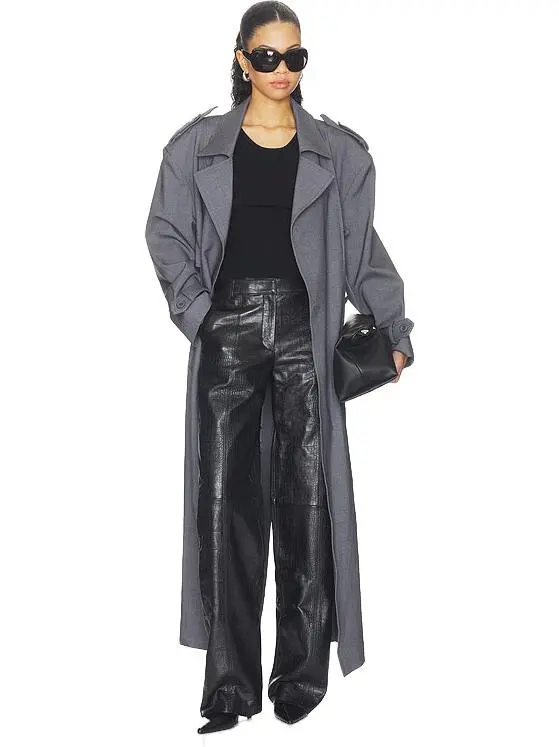 MOTHER OF ALL Brooklyn Long Trench Coat In . Also - Grey
