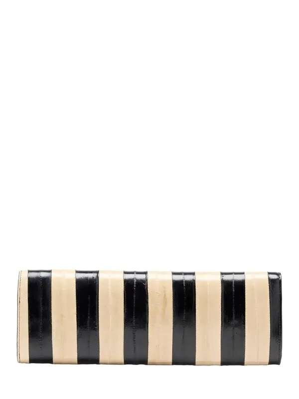 Proenza Schouler Hex Striped Eelskin Clutch - Multi