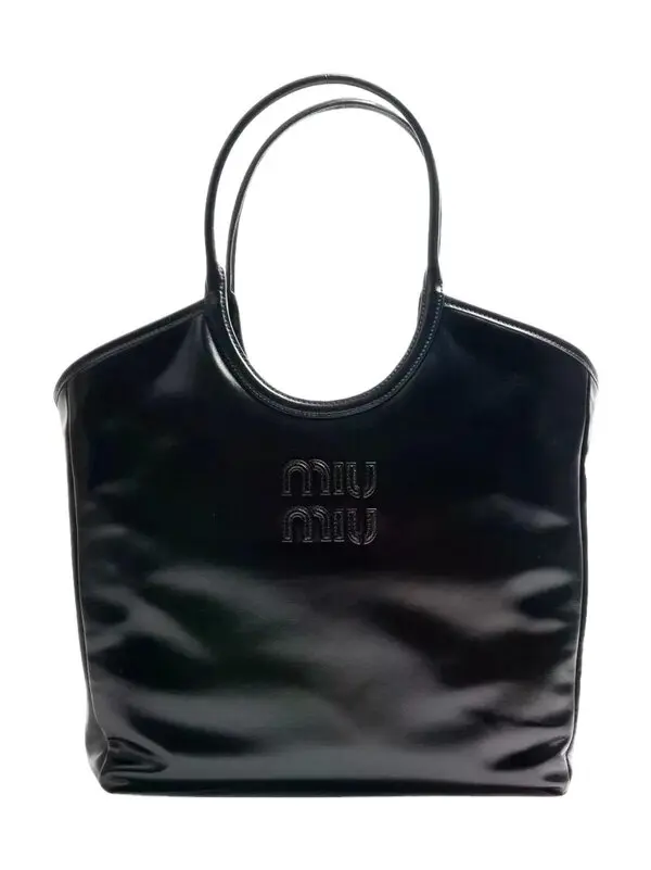 Miu Miu Ivy Leather Bag - Black
