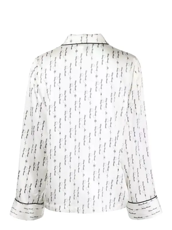Kiki De Montparnasse Fucking Beautiful Logo-print Pajama Top - White