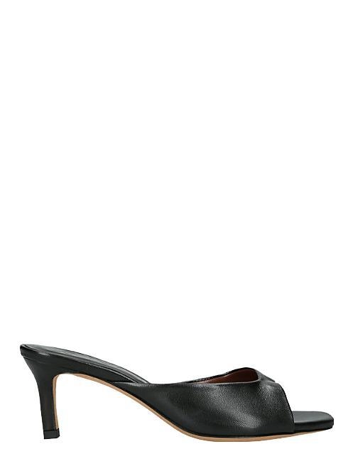 ANONYMOUS COPENHAGEN Mazy 55 Leather Heeled Mules - Black