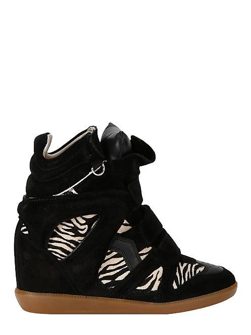 Isabel Marant Étoile Bekett Suede High-top Trainers - Blk/white