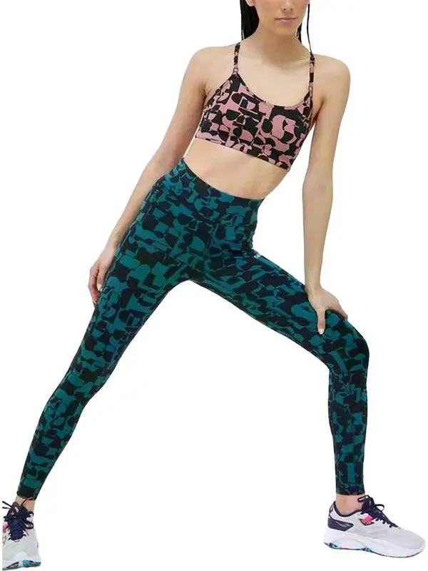 CASALL Abstract-print Leggings - Green