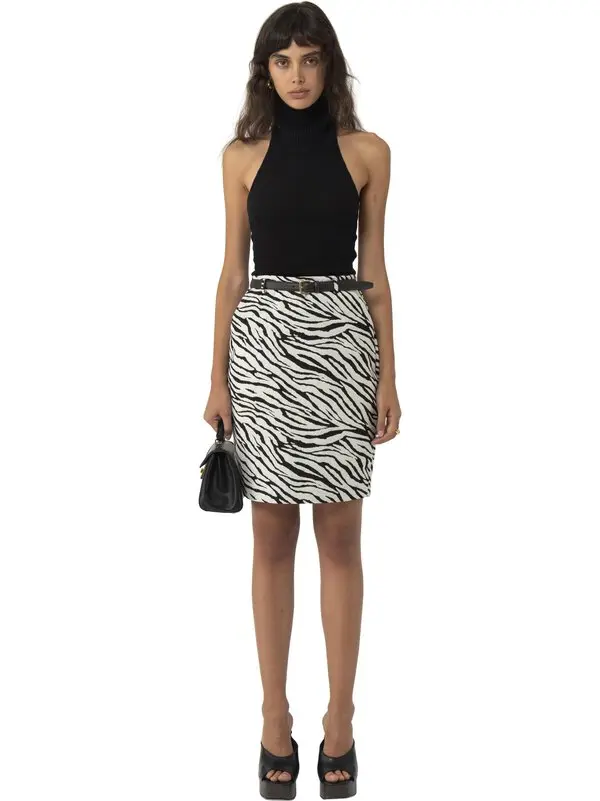 Arakii High Waist Pencil Skirt - Zebra