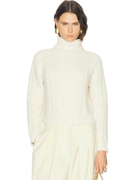 NILI LOTAN Ezren Sweater - Ivory