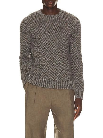 Gabriela Hearst Sermo Crewneck Sweater - Charcoal Multi