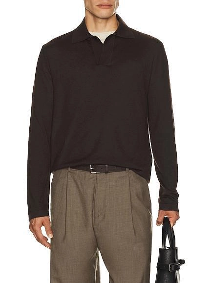 Gabriela Hearst Frome Polo - Chocolate