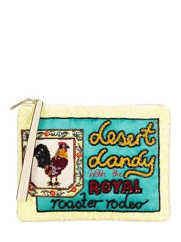 ALEMAIS Ace Rooster Embellished Clutch - Multi