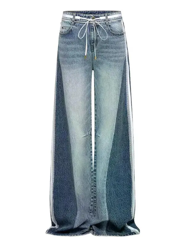 Hellessy Tay Panelled Drawstring Jeans - Blue