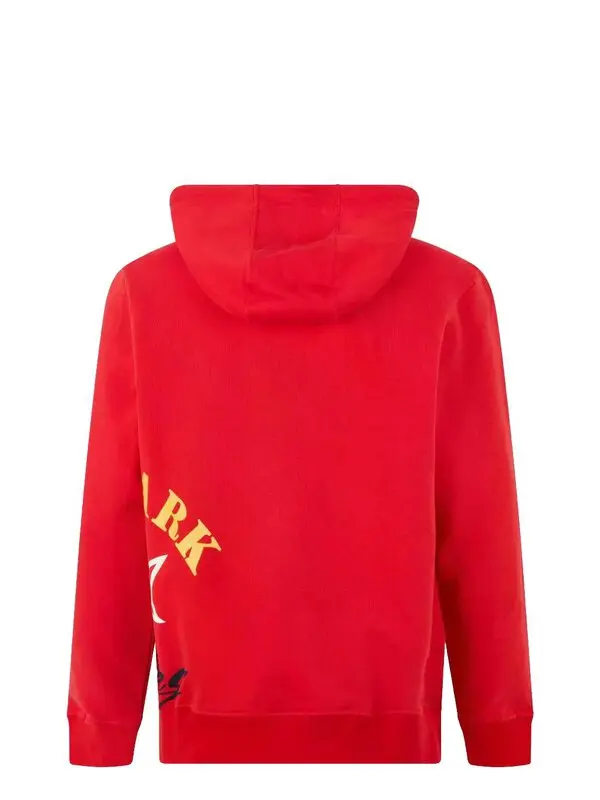 Paul & Shark Logo-print Cotton Hoodie - Red