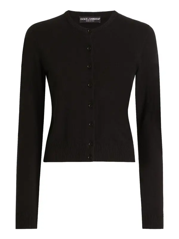 Dolce & Gabbana Cashmere Cardigan Sweaters And Cardigans - Black