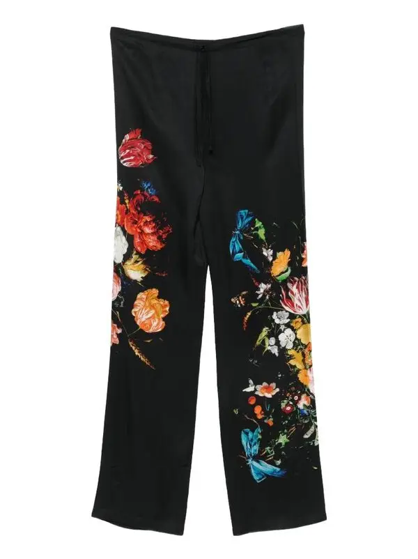 Dries Van Noten Pachas Embroidered Trousers - Black