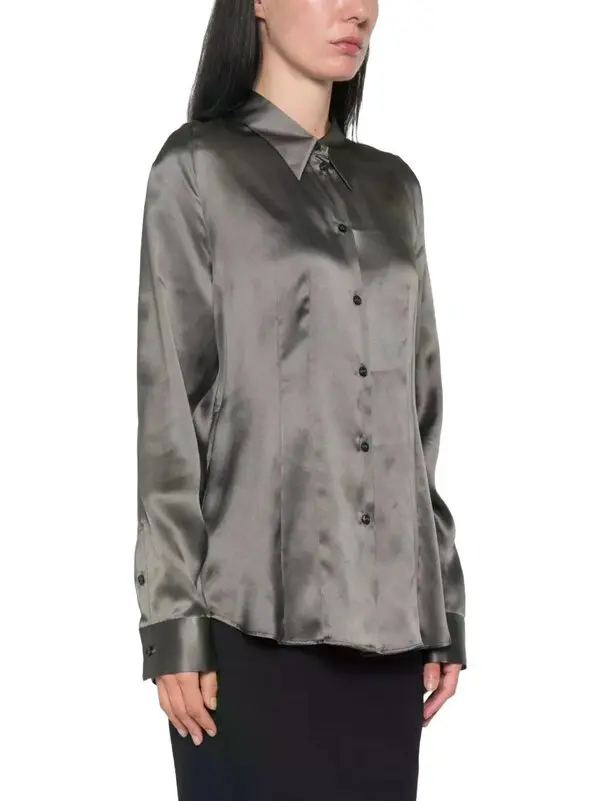 JULIE KEGELS Crystal Long-sleeve Shirt - Grey