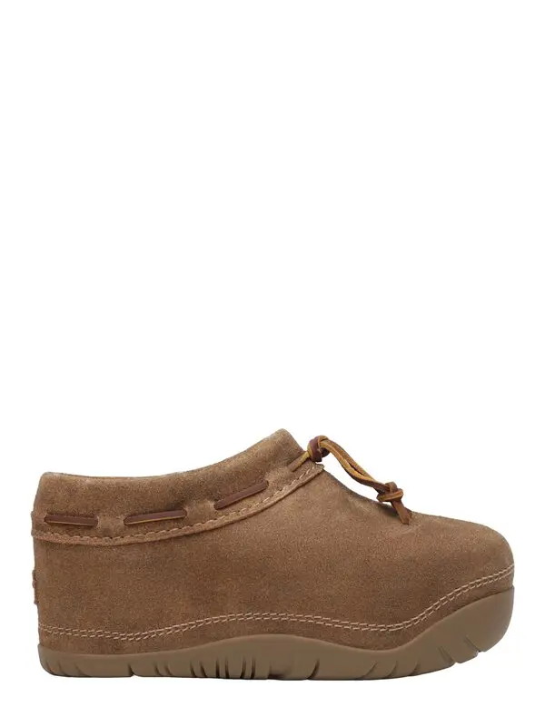 UGG Bucked Chestnut Suede Sabot - Beige