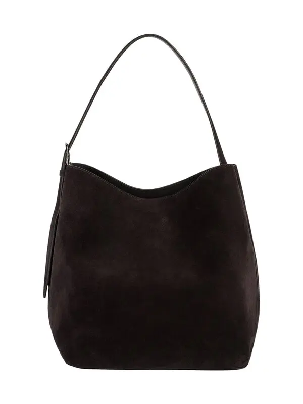 TOTEME Espresso Medium Suede Tote Bag - Brown