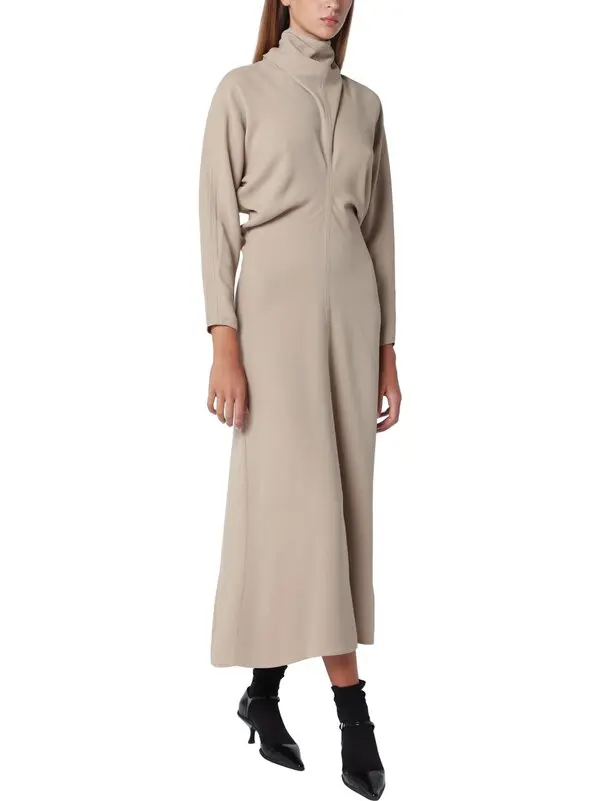 TOTEME Fawn Slouch Waist Long Dress - Brown