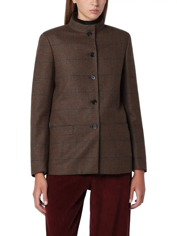 Loro Piana Nicole Jacket In Wool And Cashmere - Multicolor