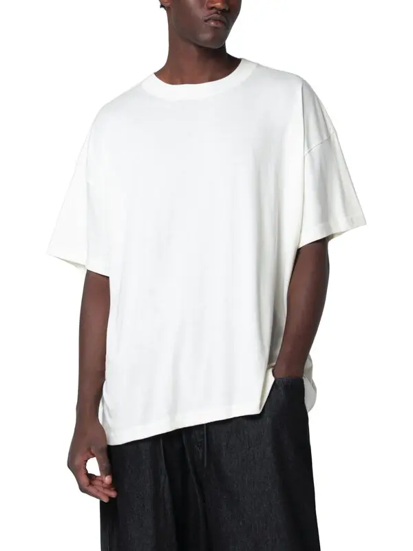 Fear Of God Ivory Essentials T-shirt In Tri-blend Jersey - White