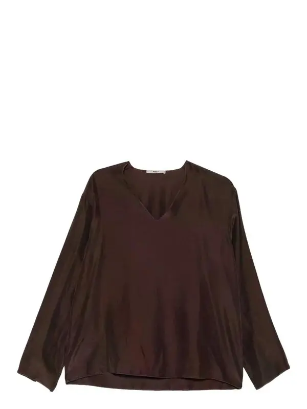 Barena Venezia V-neck Long-sleeve Top - Brown