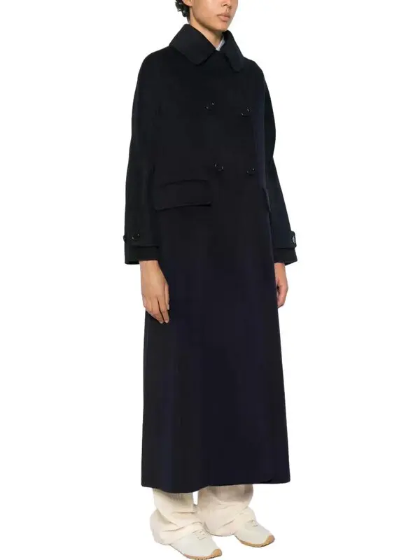 Aspesi Double-breasted Button-up Coat - Blue