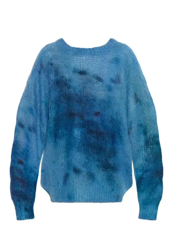 Isabel Marant Étoile Ayden Tie-dye Mohair-blend Sweater - Blue