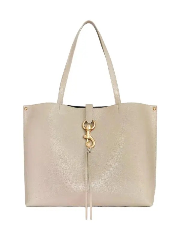 Rebecca Minkoff Megan Pebbled Leather Tote Bag - Neutrals