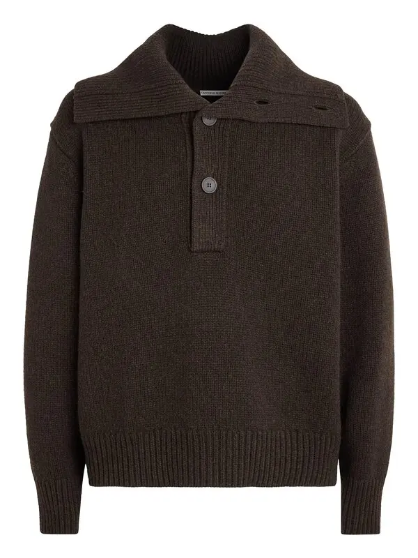 Studio Nicholson Yak-merino Wool Orena Sweater - Brown