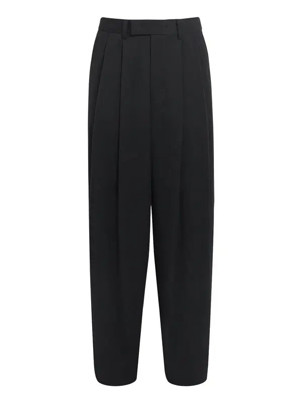 SYSTEM Double-pleated Trousers - Black