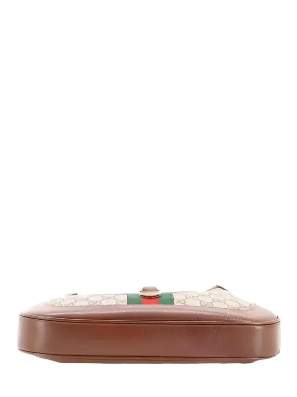 Gucci Jackie 1961 Gg Coated Canvas Small Hobo Bag - Brown