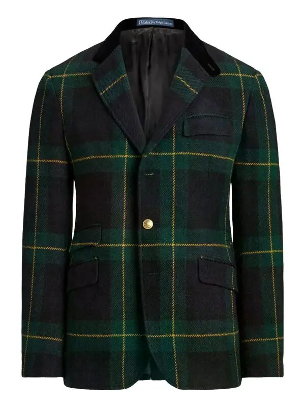 Polo Ralph Lauren Plaid Hacking Jacket - Blue