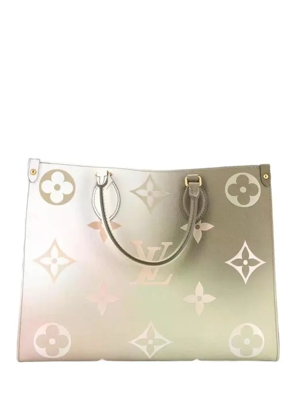 LOUIS VUITTON Onthego Spring In The City Monogram Giant Canvas Mm Tote Bag - Green